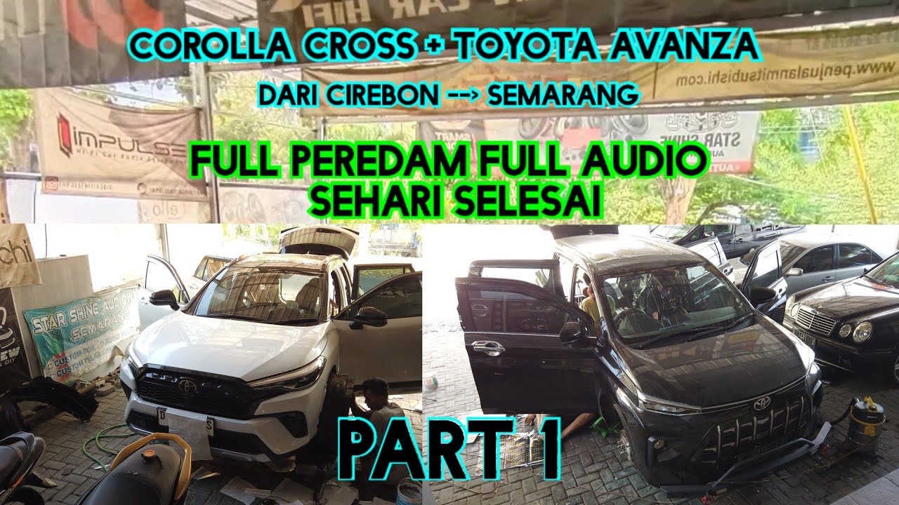 (Part 1) Corolla Cross Hybrid + Toyota Avanza Full Peredam Full Audio ...