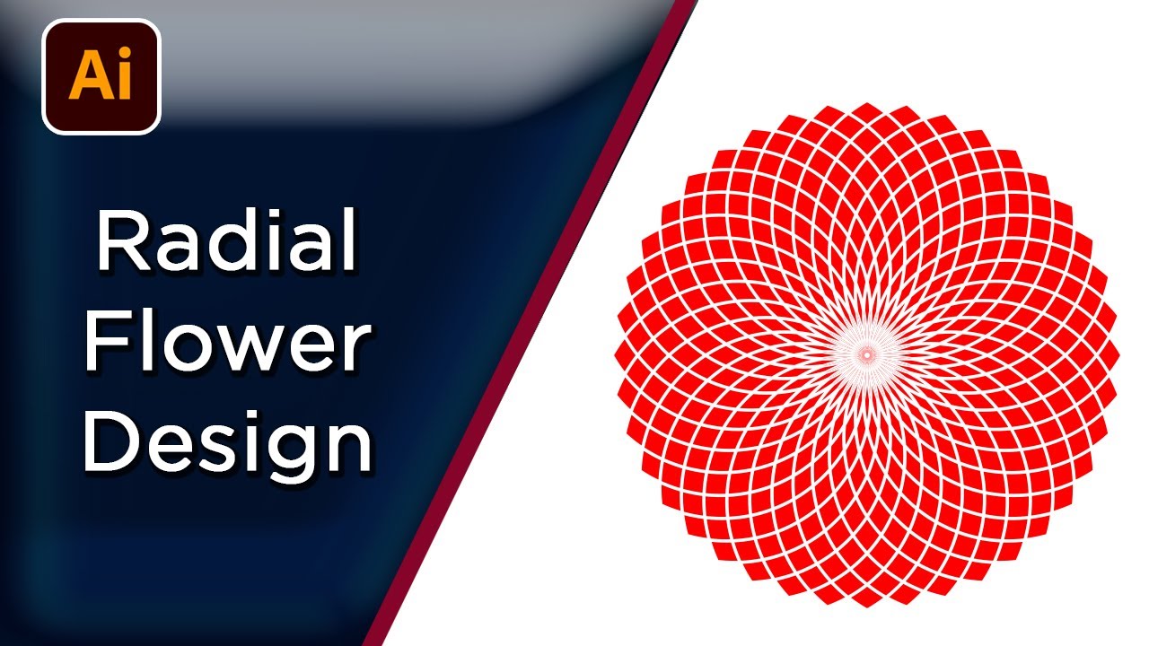 Create Stunning Radial Flower Design in Adobe Illustrator - YouTube