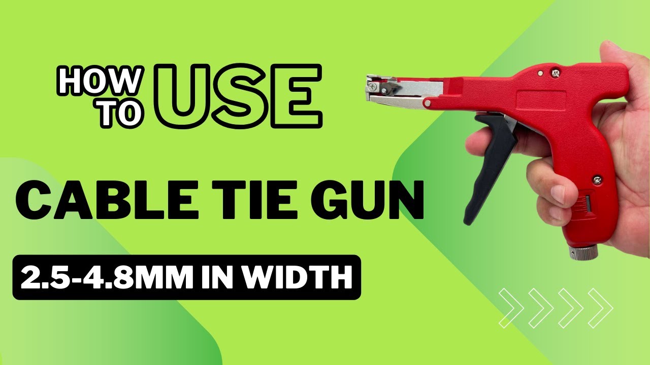 Mastering Cable Management with the Ultimate Cable Tie Gun! - YouTube