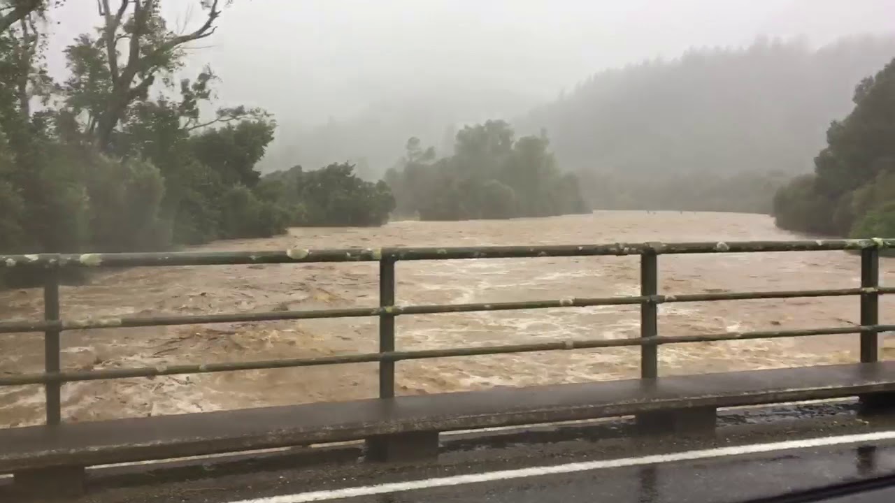 Takaka River in flood - YouTube