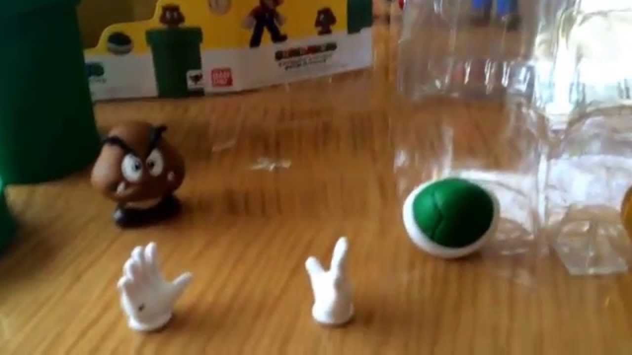 Super Mario S.H. Figuarts Bandai Pipes, Goomba, Coin, Shell, and Gloves ...