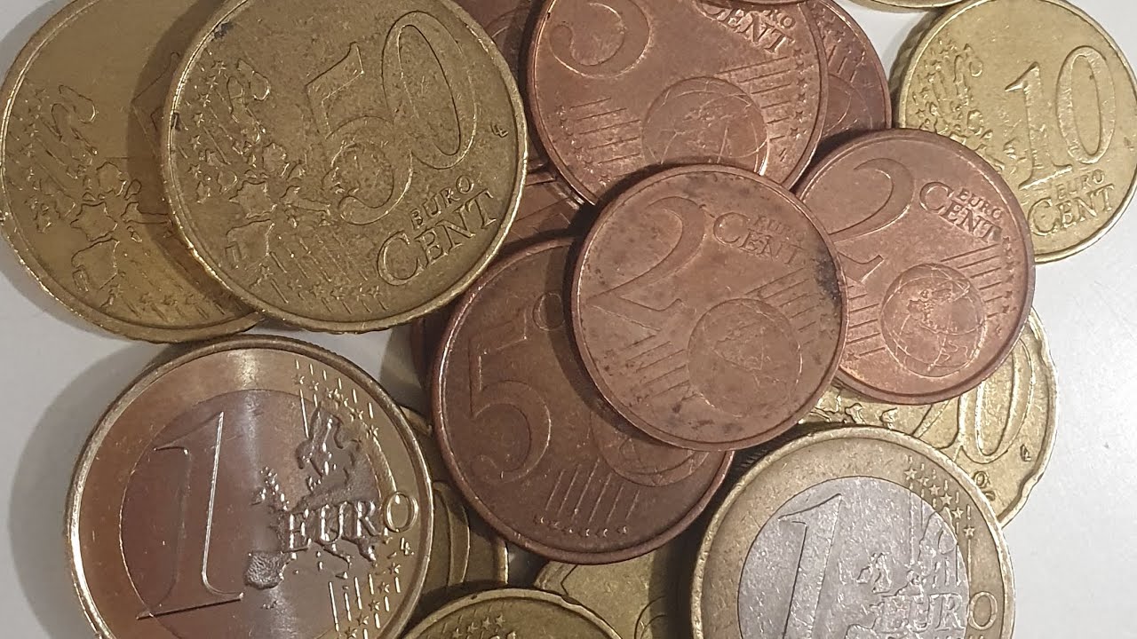 2€,5€,10€,20€,50 Euro Cents, 1 Euro Mix Coins Hunt #youtube #coins ...