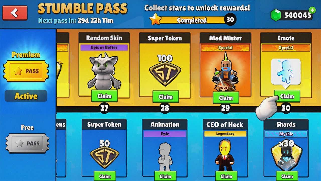 Stumble Guys SEPTEMBER STUMBLE PASS 🎟️ New Special Emote INVISIBILITY 💨 ...