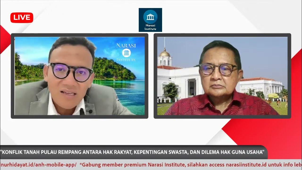 Prof Didin S. Damanhuri KONFLIK TANAH PULAU REMPANG ANTARA HAK RAKYAT, KEPENTINGAN SWASTA, DAN ...