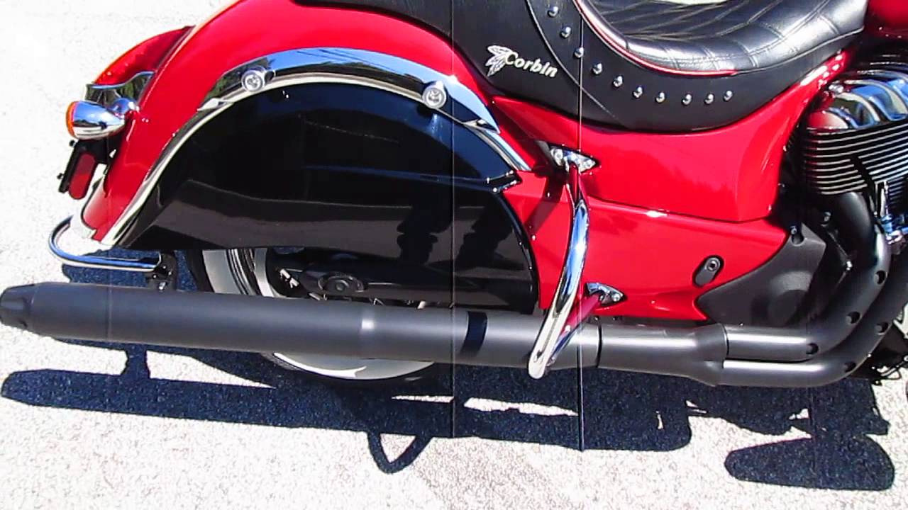 Hacker Custom Exhaust Indian Chief War-Header 2014 up - YouTube