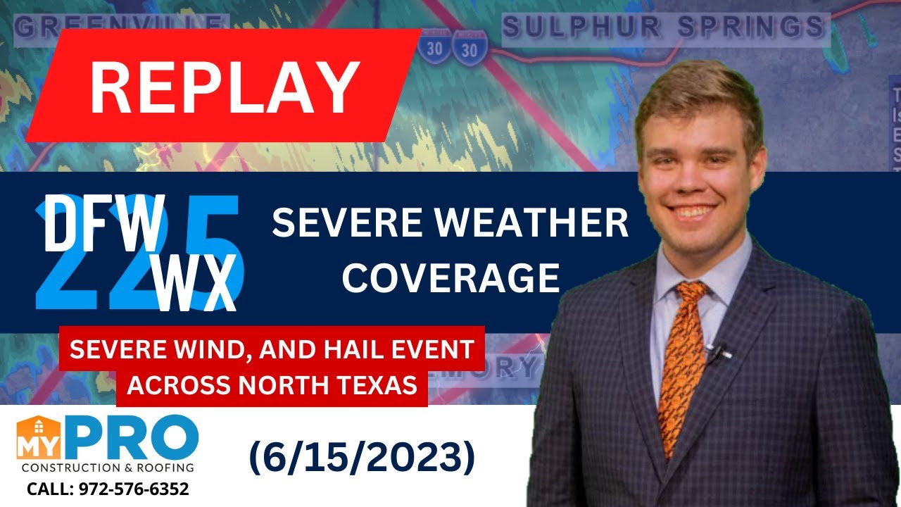 DFW SEVERE WEATHER COVERAGE (6/15/2023) #txwx - YouTube