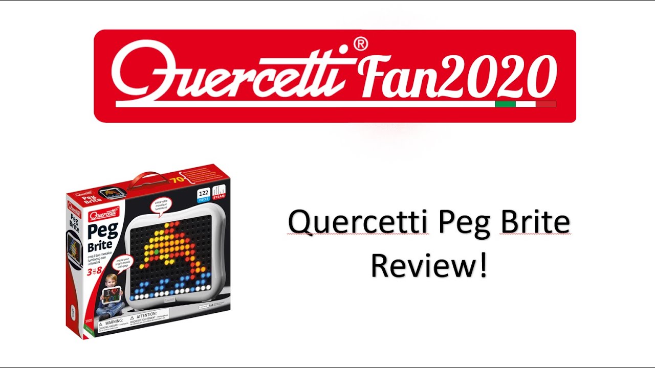 Quercetti Peg Brite Review! Aprile 2021 - YouTube