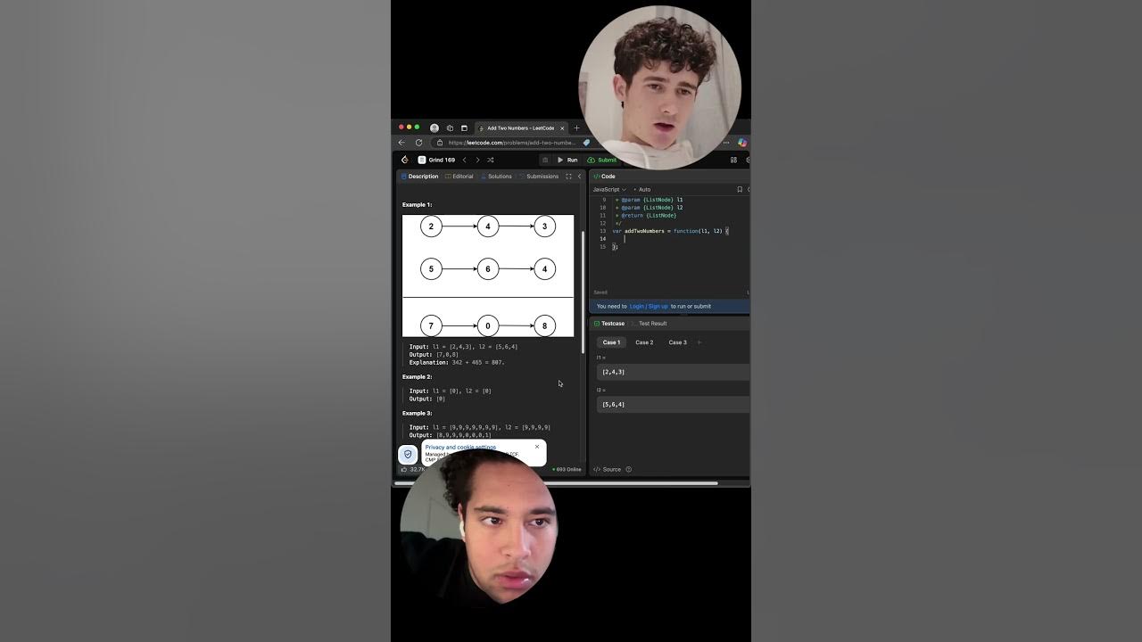 LeetCode Grind 169 | Adding Two Numbers | - YouTube