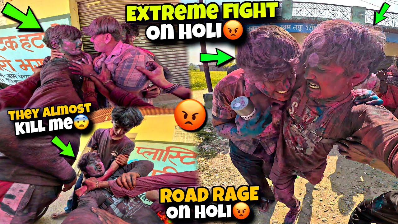 EXTREME FIGHTTT WITH MOTUUU😡on HOLI 😨They almost Killllll meee😰 ||VIDEO ...