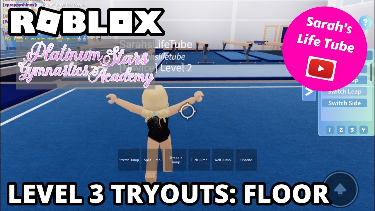 ROBLOX PSGA (R15 Gymnastics) | Gameplay #12 | Level 3 Tryouts | Part 5 ...