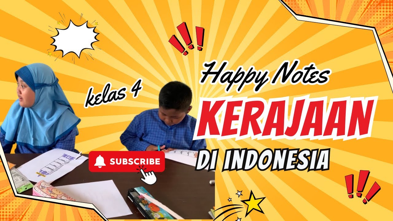 MEMBUAT HAPPY NOTES KERAJAAN DI INDONESIA BERSAMA KELAS 4😍🥰 - YouTube