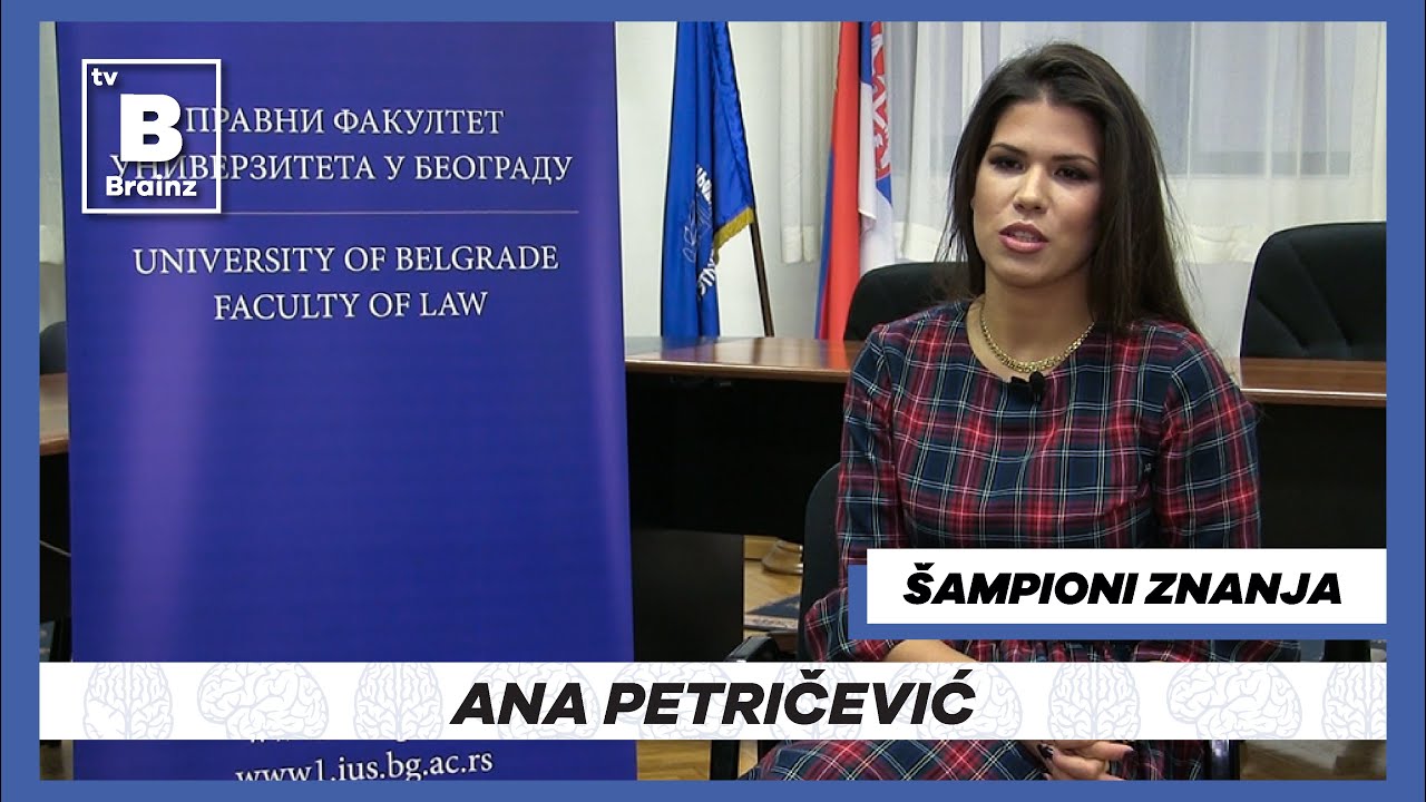 Šampioni znanja - Ana Petričević - YouTube