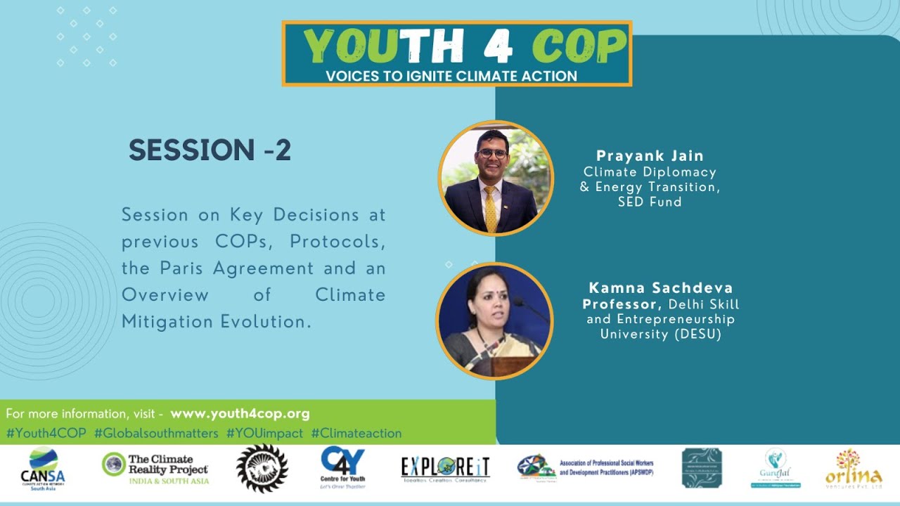 Session 2 - Youth 4 COP - Voices from the Global South - YouTube