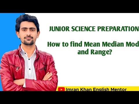 JST Science Preparation| How to Find Mean Median Mode And Range in a ...