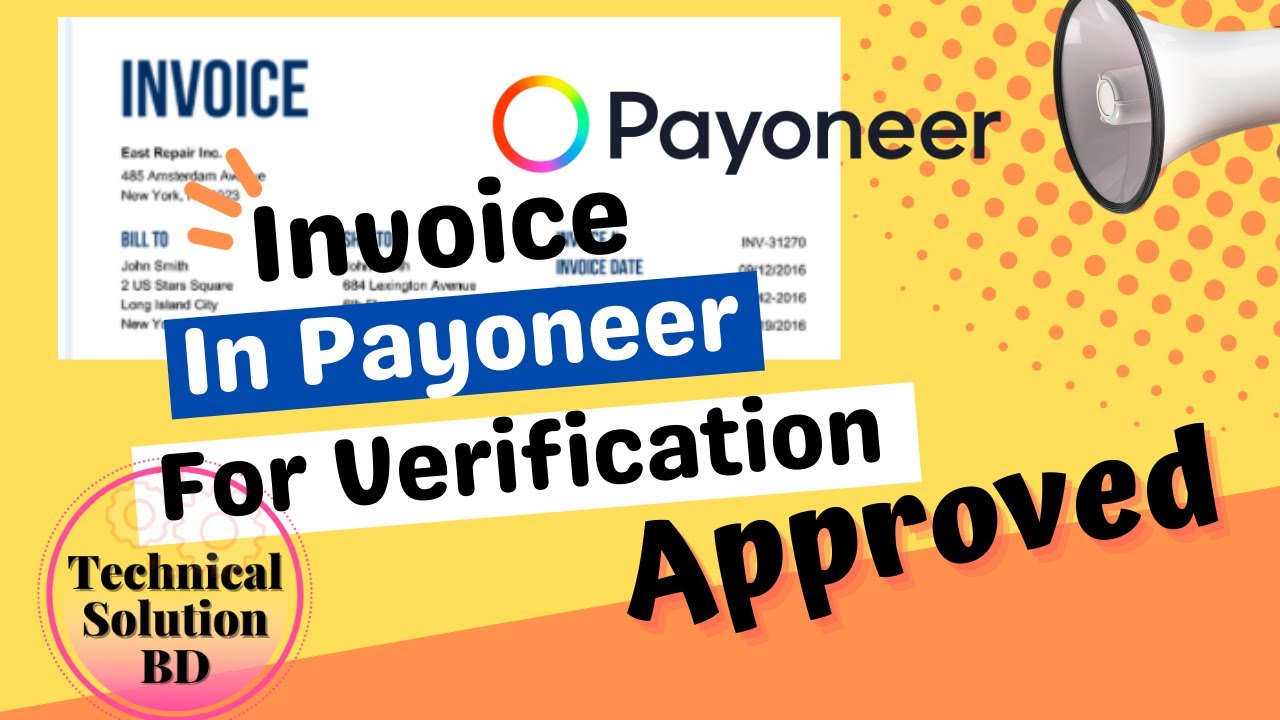 Invoice In Payoneer For Verification - Payoneer Submit Documents ...