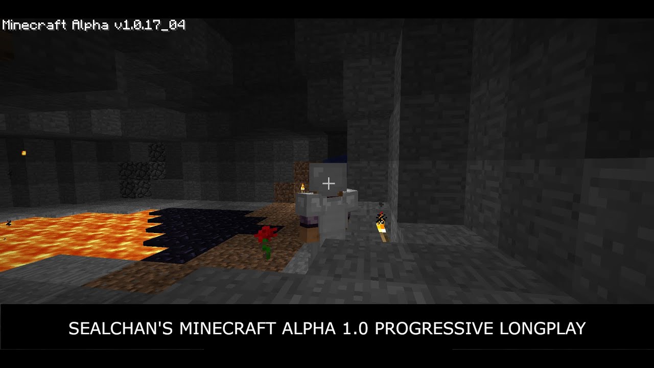 Minecraft Alpha v1.0 Longplay - E286 (R19) - Gathering Stone & Ore in ...