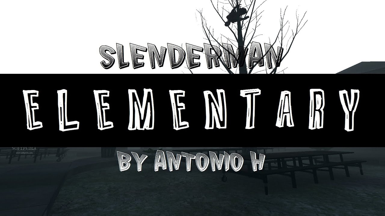 Slender man Elementary gameplay - YouTube