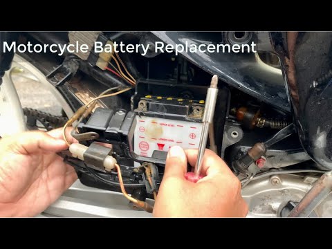 How to Remove and Install a Motorcycle Battery 12V | DIY Replace a ...