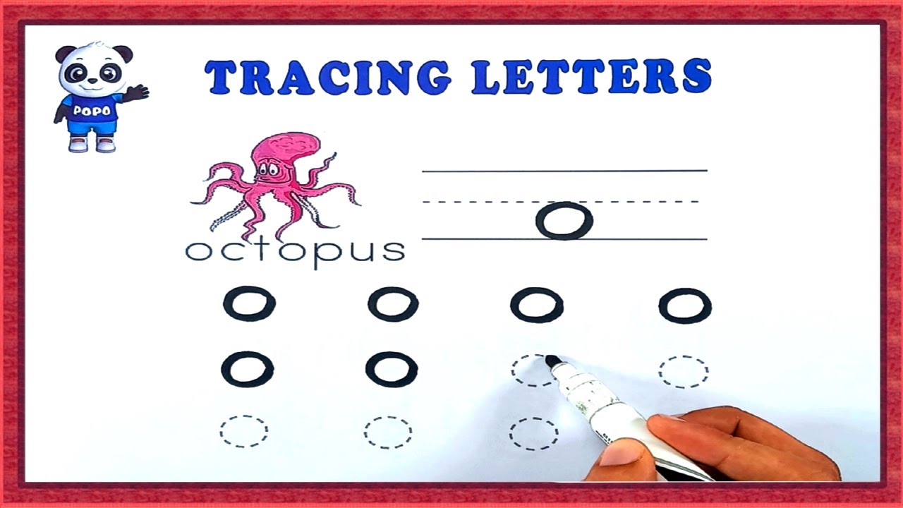 Tracing | Tracing Letter O | Practice Writing Letter O | Kids Learning ...