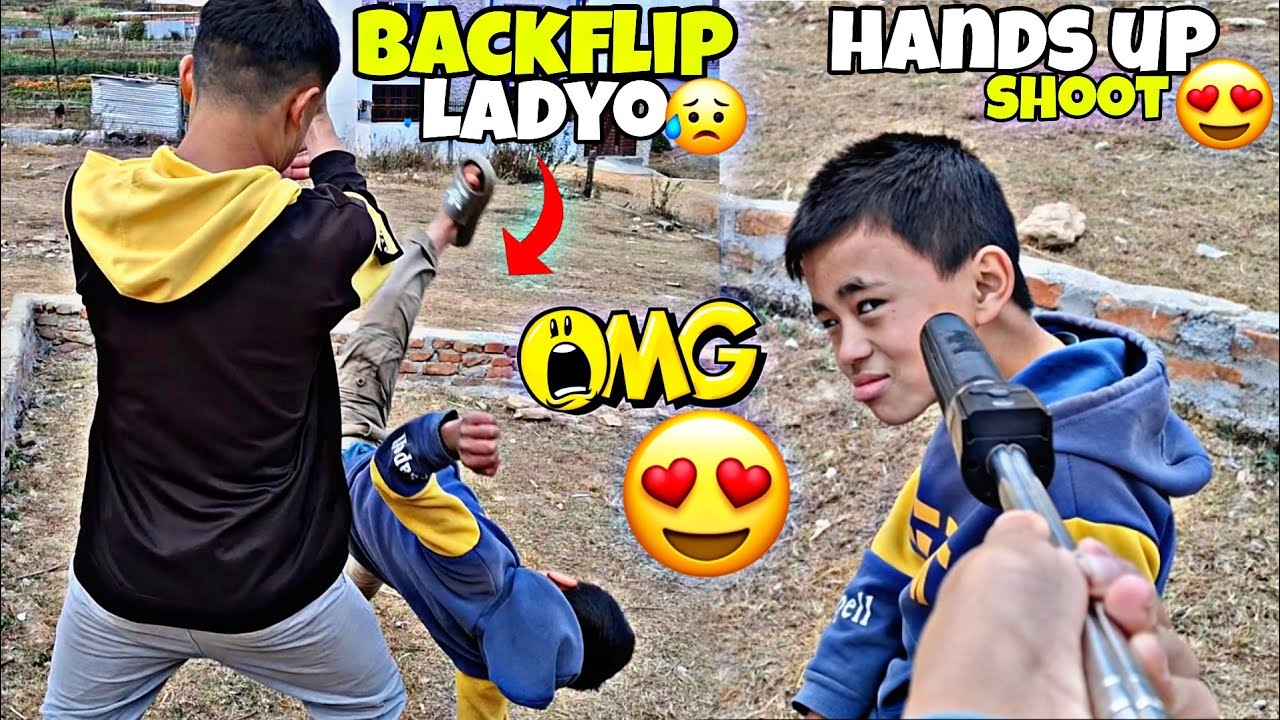 BACKFLIP HANDA PAHILO CHOTI MAI NAMITHO TARIKALE BHAI LADYO 😥😥 - YouTube
