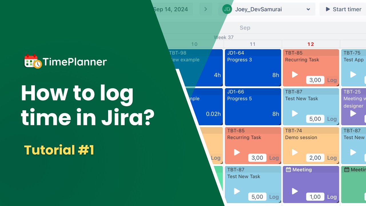 How to log time in Jira | TeamBoard TimePlanner Tutorial - YouTube