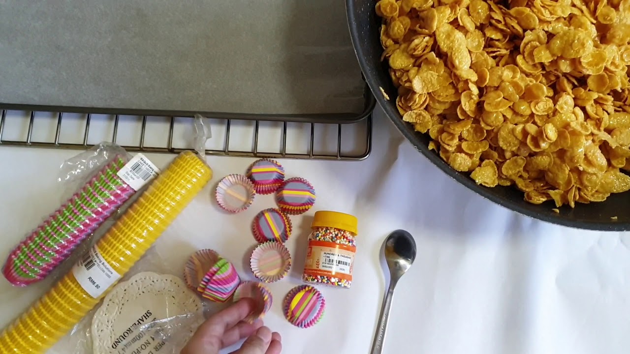 3 bahan shj buat Cornflakes 100% madu - YouTube