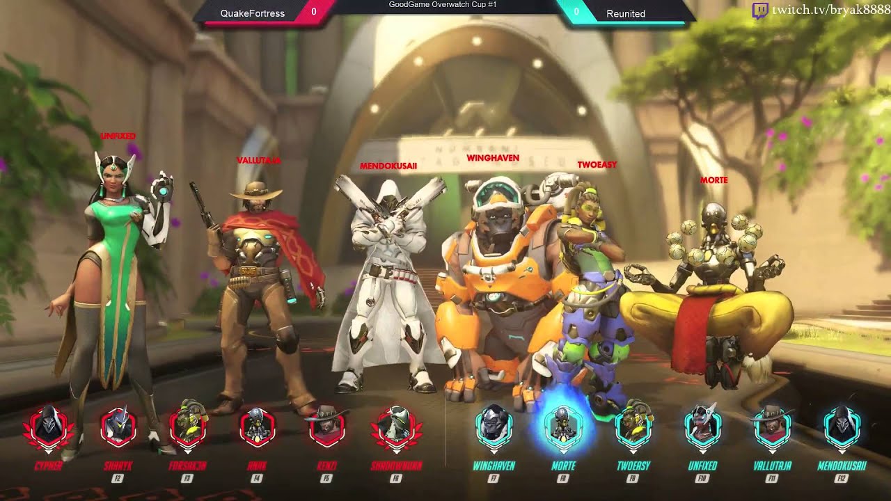 GoodGame Overwatch Cup #1 QuakeFortress 0 - 3 Reunited (Final) Cast by ...