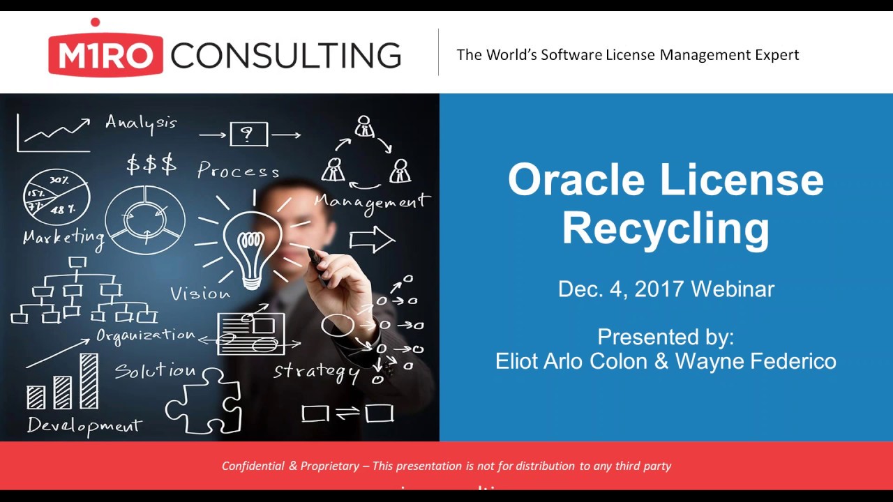 Recycle Your Oracle Software Licenses - December 4, 2017 - YouTube
