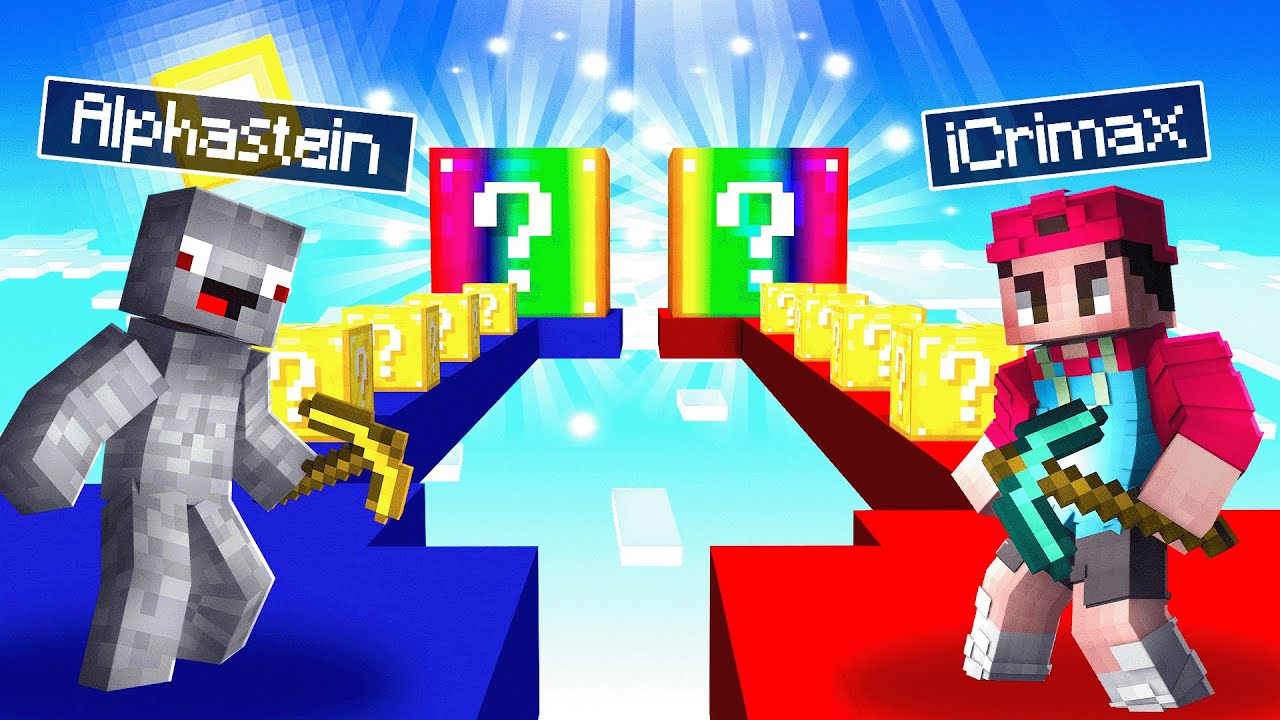 Meine Erste Runde Lucky Block Bedwars Mit Alphastein Youtube