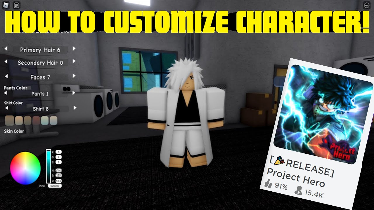 How To Customize Character In Project Hero! | Project Hero Roblox - YouTube