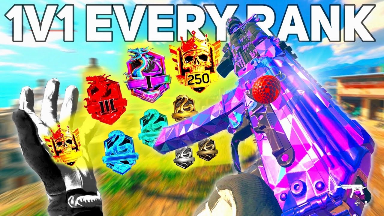 1v1 vs EVERY Rank in Modern Warfare 2 - YouTube