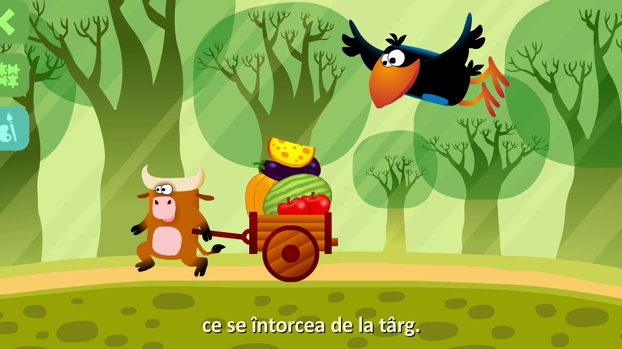 Corbul păcălit de vulpe - Desene pentru copii . - YouTube