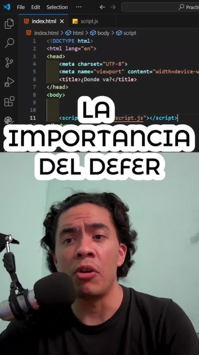 La importancia del ATRIBUTO DEFER #profelauta #javascript #desarrolloweb #frontend - YouTube