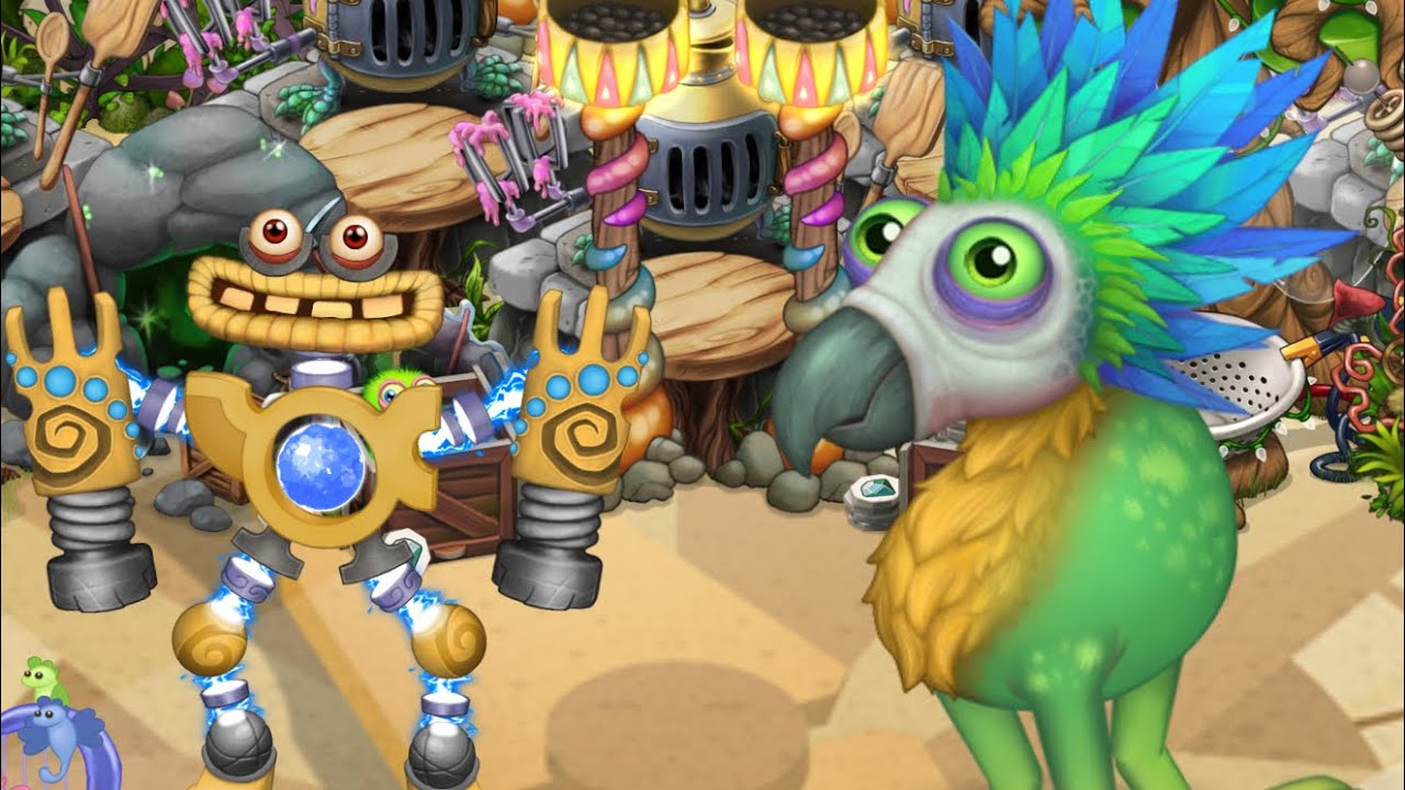 Fire oasis (full song) (mimic + wubbox) (my singing monsters) - YouTube