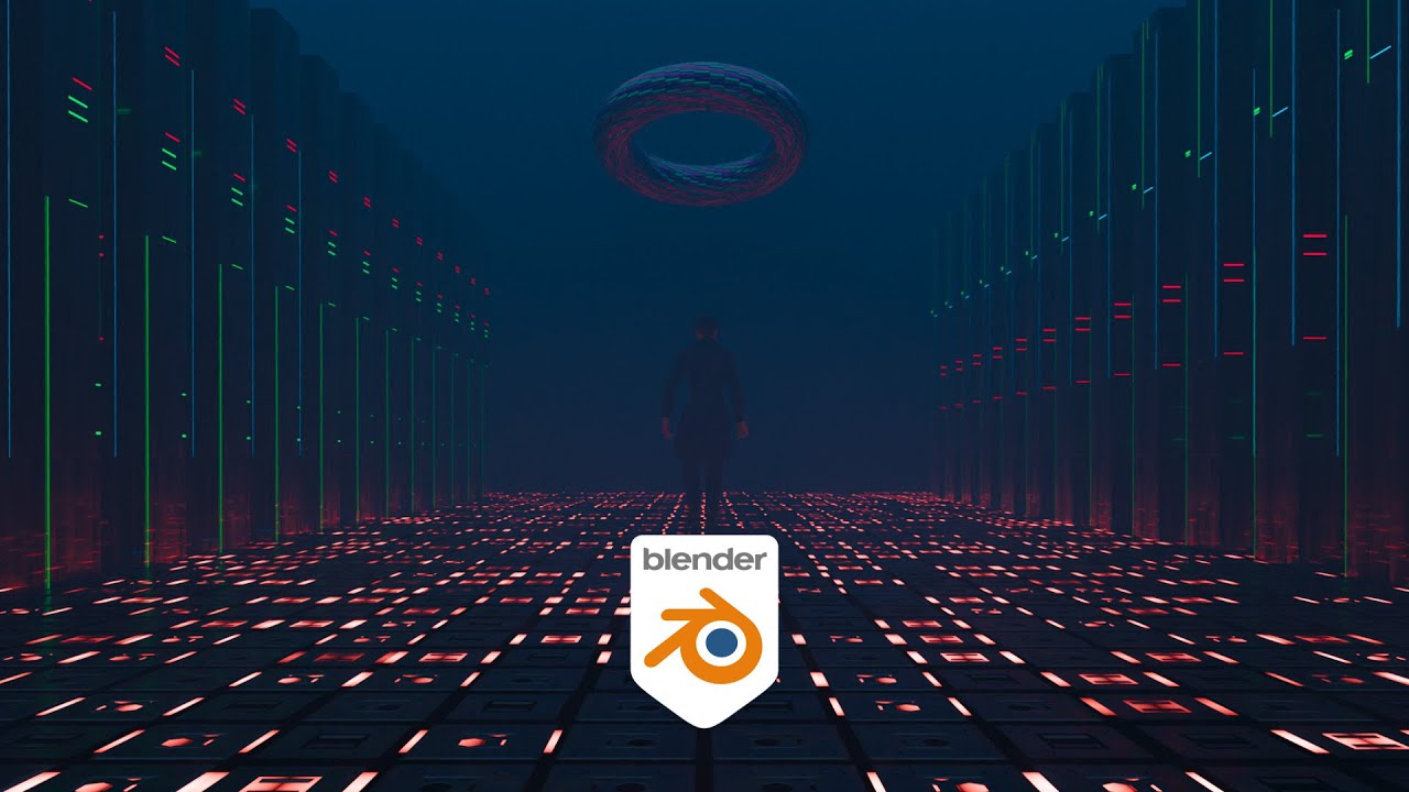How To Create This Cyber Scene In Blender 3D | Blender Tutorial - YouTube