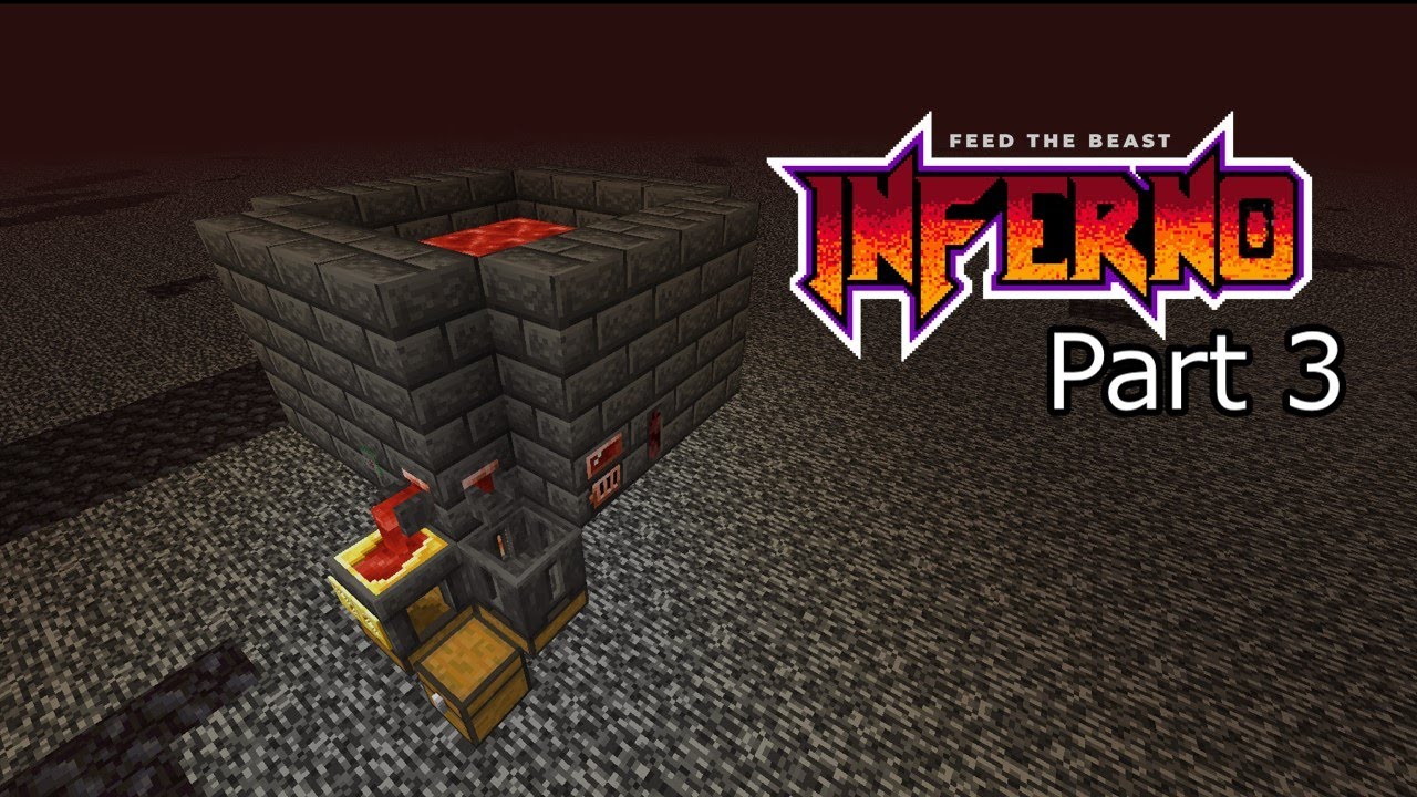 溶岩から釣って溶岩で溶かして | 『FTB Inferno』 Part3 - YouTube