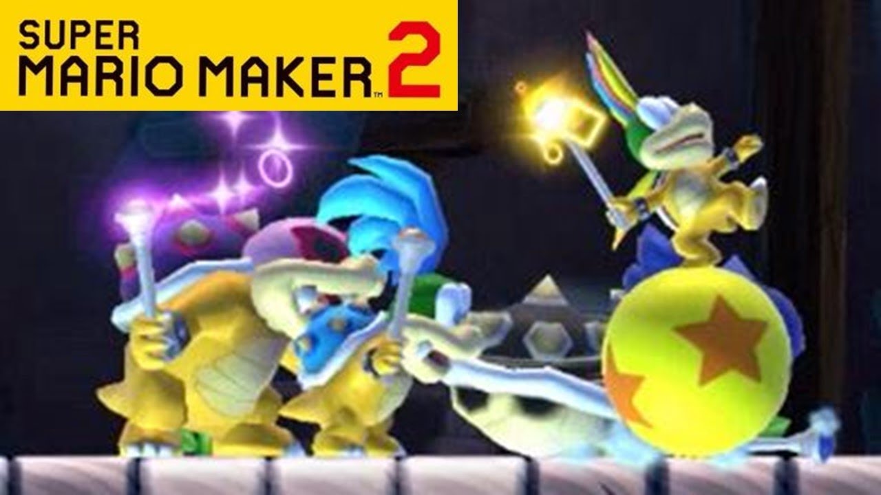 SUPER MARIO MAKER 2 - KOOPALINGS BOSS RUSH, BOSS FIGHT & BATTLE STAGES ...