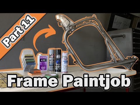 Paint A Motorcycle Frame For Under $200 - YouTube