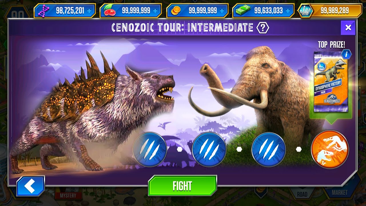 SUPERCENOZOIC MEGISTOCURUS TOURNAMENT | JURASSIC WORLD THE GAME - YouTube