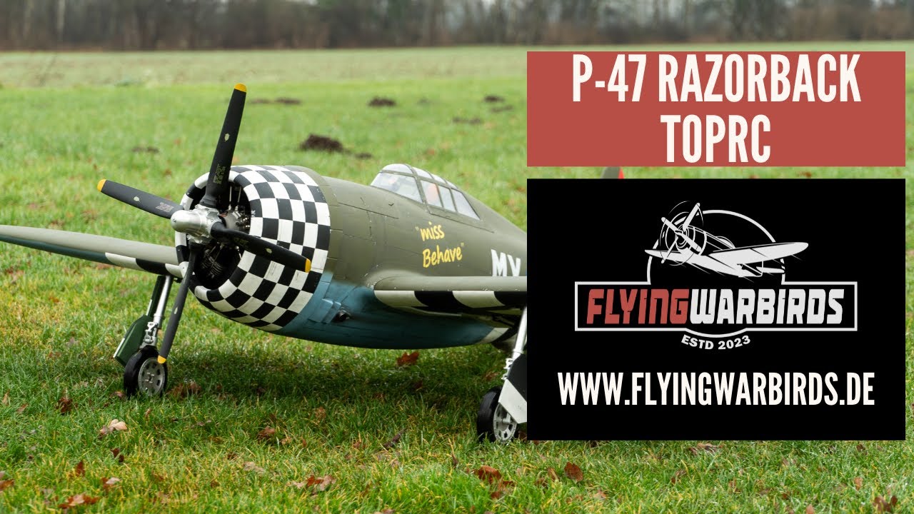 P-47 TopRC mit Moki 180 - YouTube