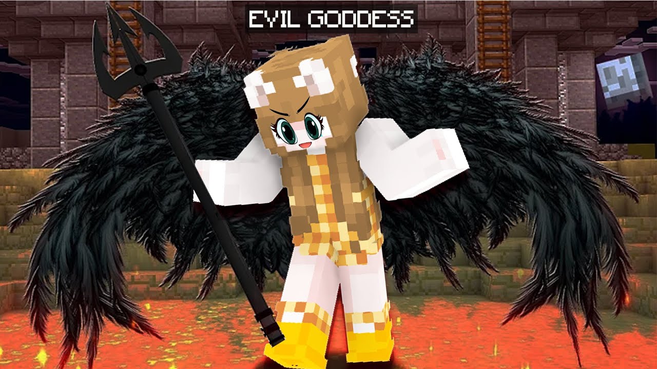 Minecraft but, I turned into an EVIL GODDESS! - YouTube