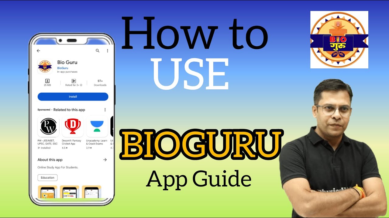 BIOGURU APP GUIDE | KNOW HOW TO USE BIOGURU APP | RISABH SIR BOTANY # ...