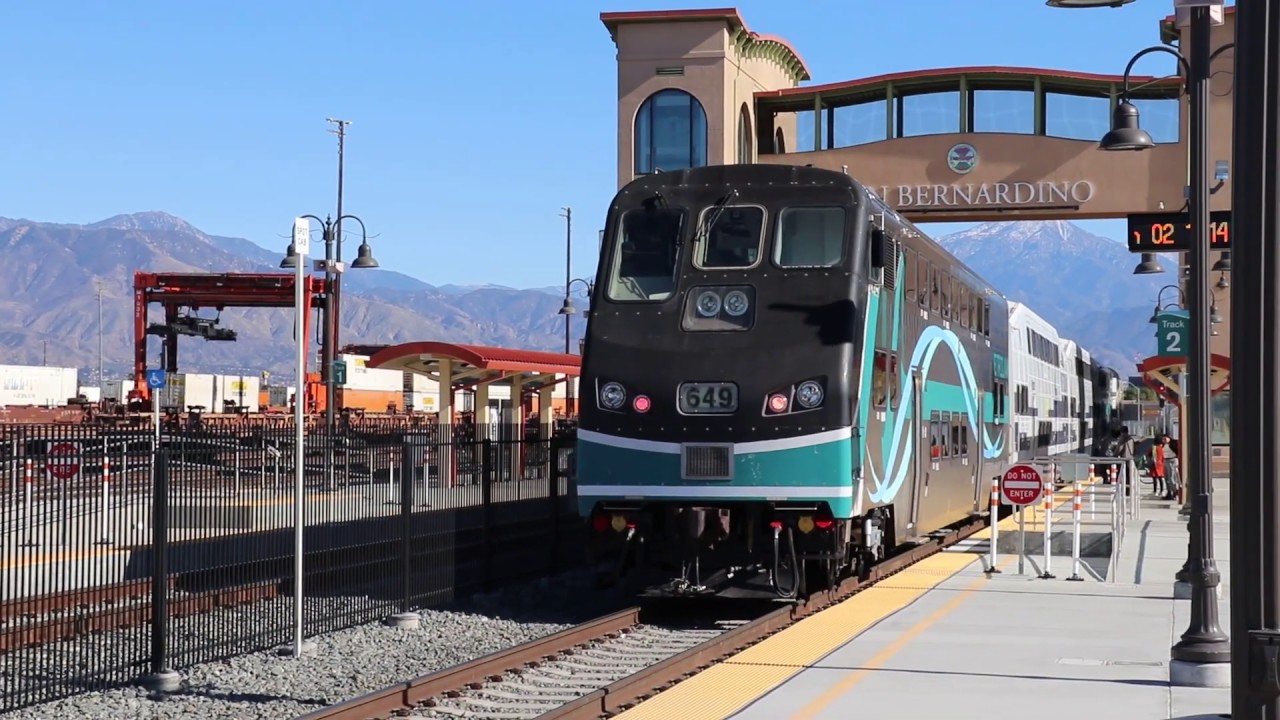 METROLINK 649 1 2 19 San Bernardino, Ca - YouTube