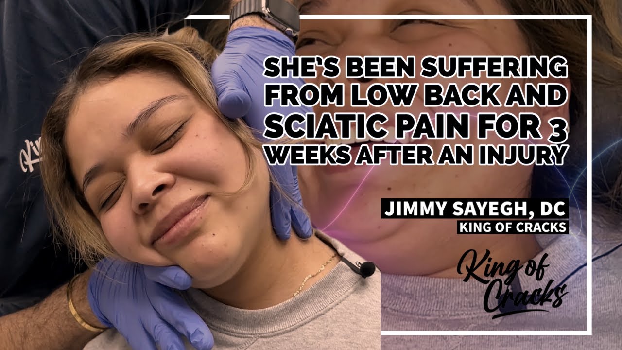 She’s been suffering from low back and sciatic pain for 3 weeks after an injury 😫 Chiropractic ...