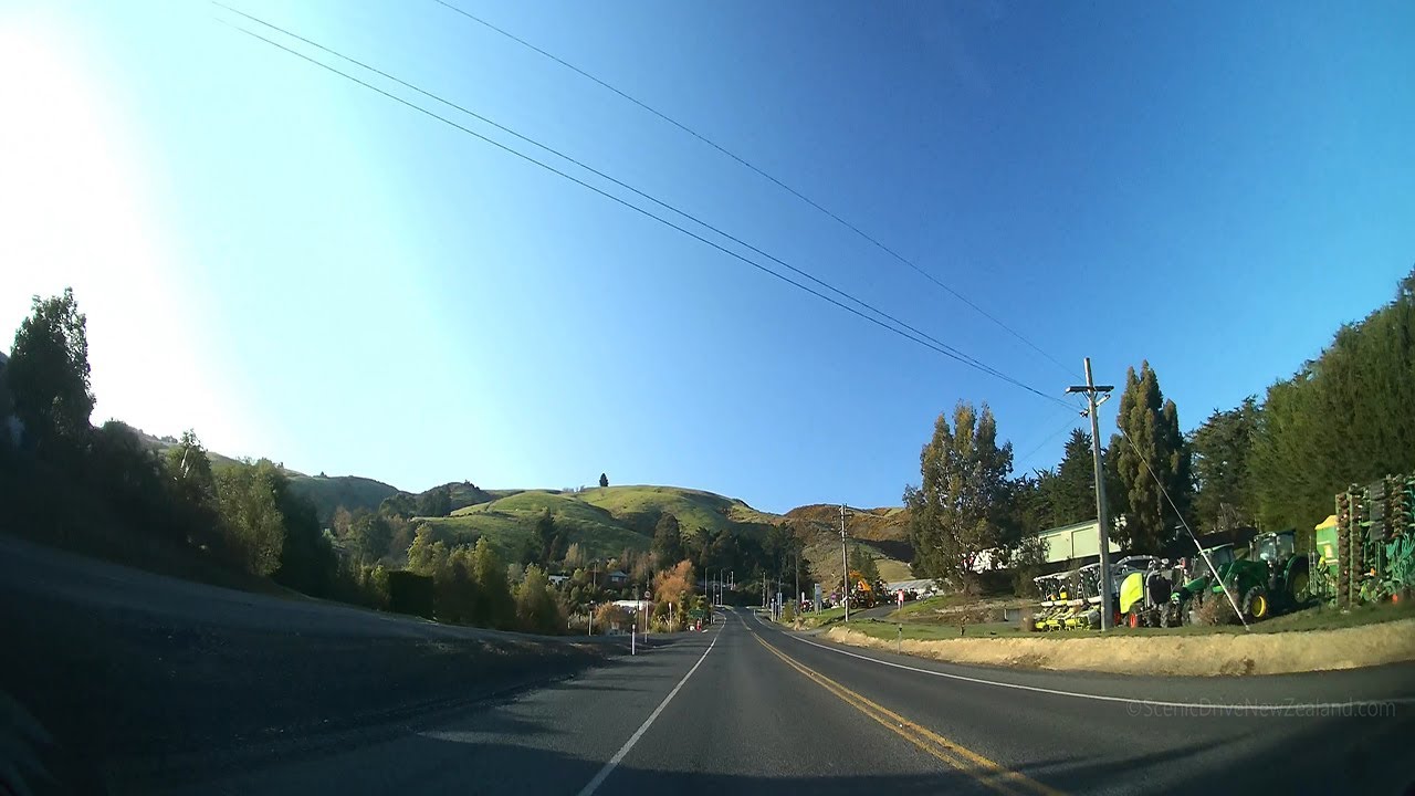 Driving SH86 from Momona at the Dunedin Airport to Allanton | Otago ...