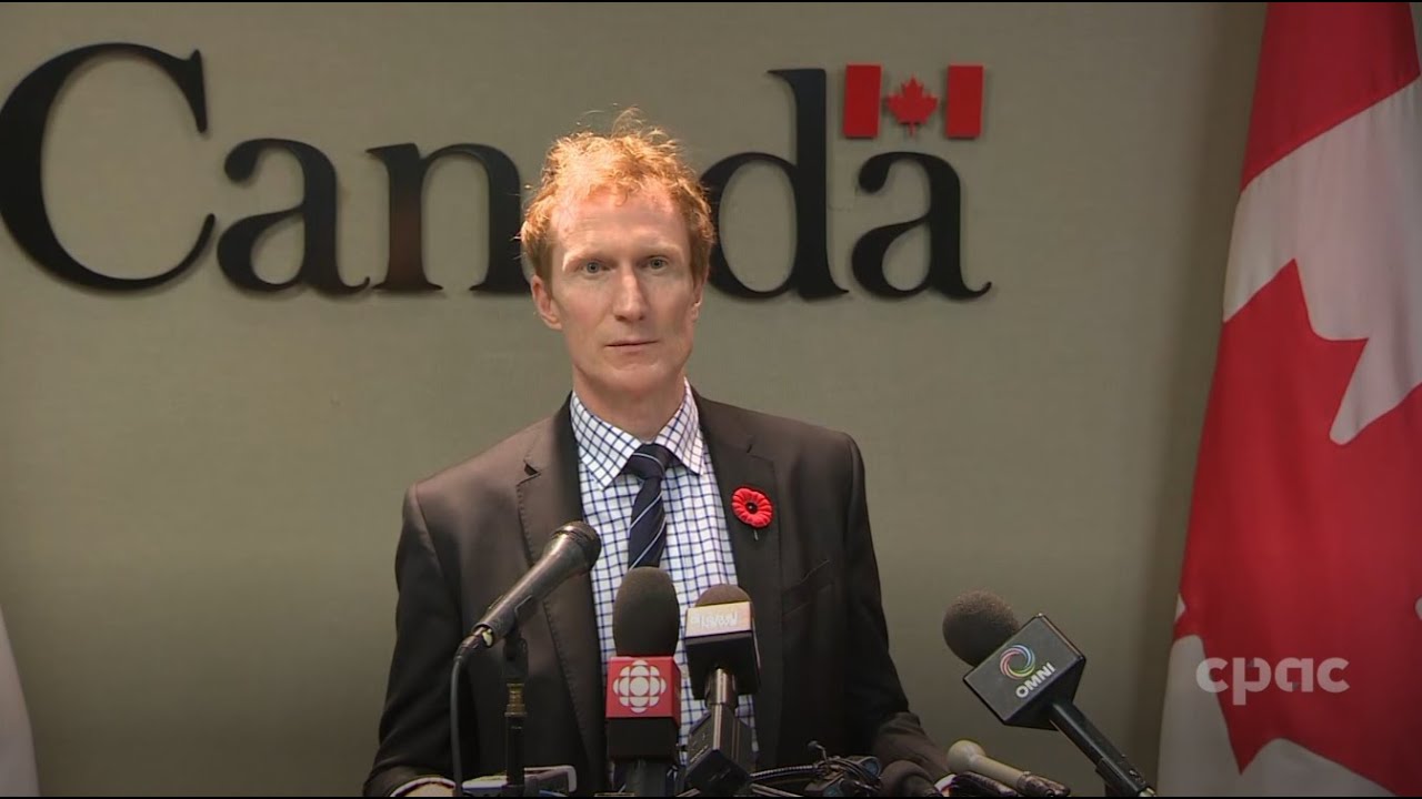 Immigration Minister Marc Miller speaks with reporters in Toronto ...