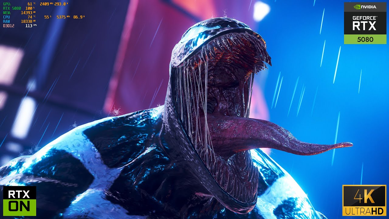 RTX 5080 - Marvel's Spider-Man 2 (4K HDR 60FPS) Ray-Tracing ON | Venom ...