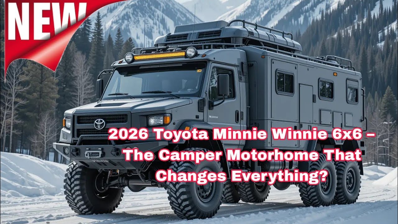2026 Toyota Minnie Winnie 6x6 – The Camper Motorhome That Changes ...
