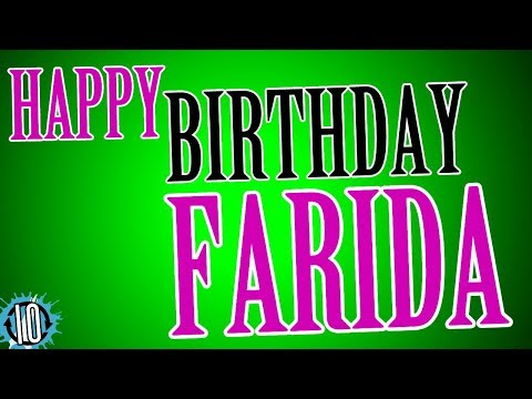 Doğum günün kutlu olsun Farida! Kutlamak için 10 saat müzik ve animasyon #Doğumgünü #Farida