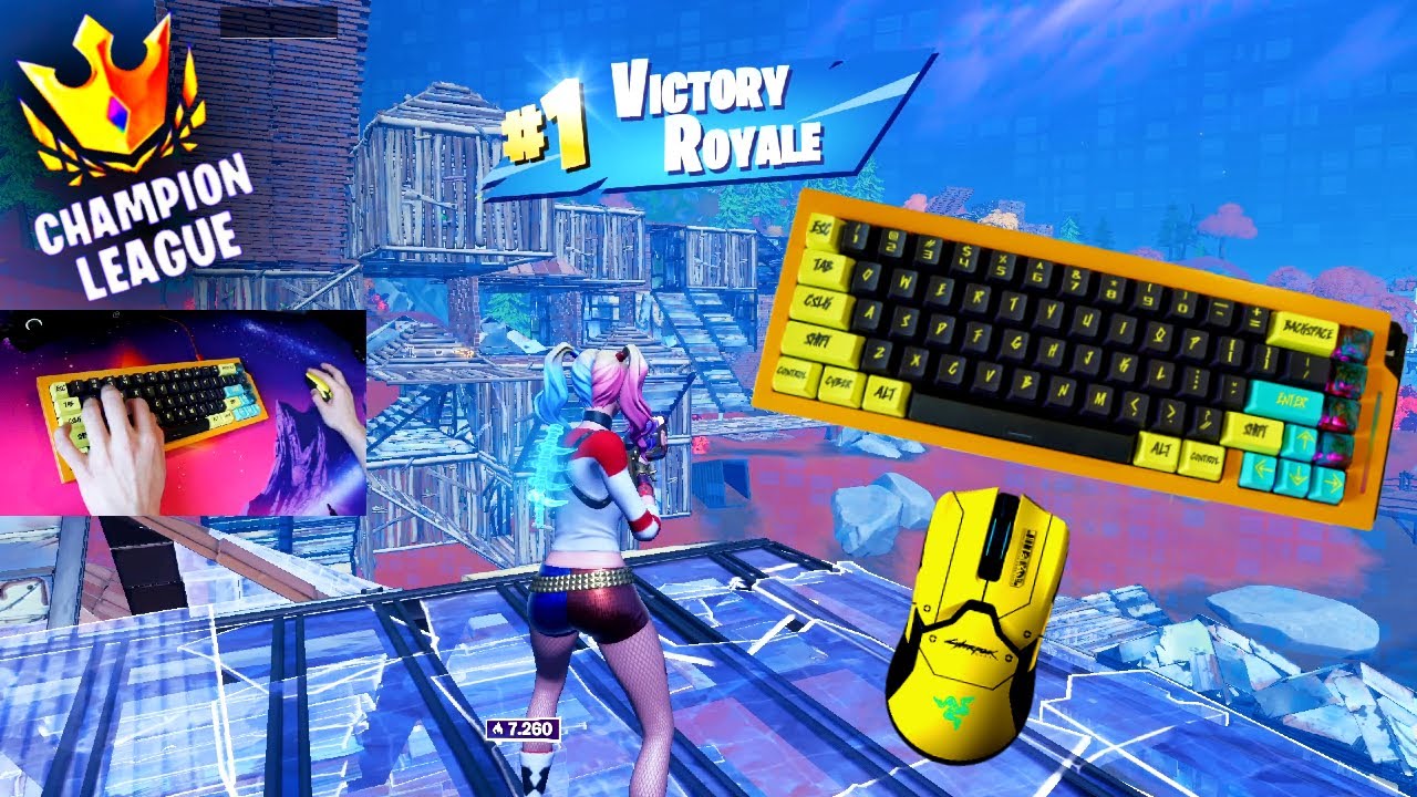$550 Custom Keyboard ASMR Chill🤩Satisfying Gameplay Keyboard Fortnite ...
